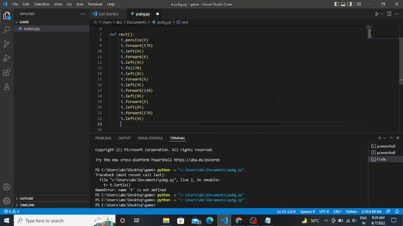 Draw pubg logo using python turtle. #python #turtle #logo #pubg #bgmi