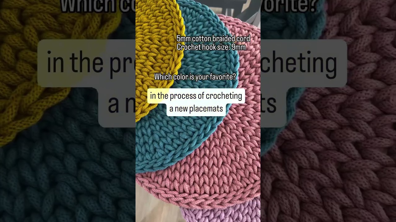 Crochet placemats. #creativecrochet #crochetplacemat #crochet #diycrochet #crochetpattern #handmade