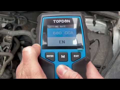 Car Battery Tester 24V 12V Load Tester, TOPDON BT200 100 2000CCA Automotive Alternator Tester Review
