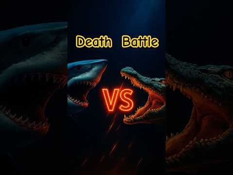 Shark vs crocodile 🐊| Death battle #facts #2025 #animals #science #interestingfacts