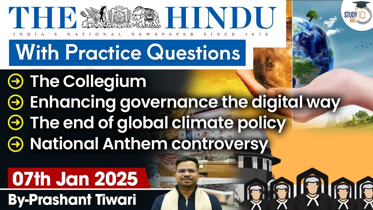 The Hindu Analysis | 7th January 2025 | The Hindu NewsPaper Today With Practice Questions