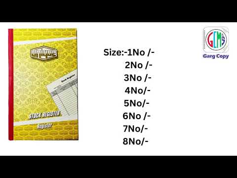 Stock Register at Best Price in India