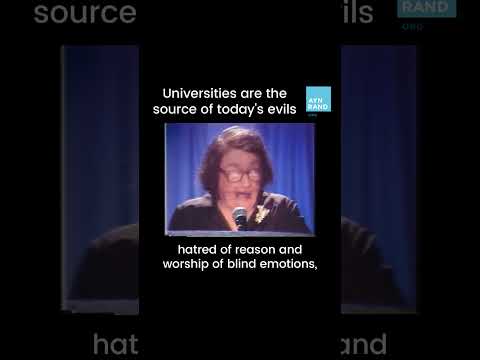 The universities are the sources of today's evils