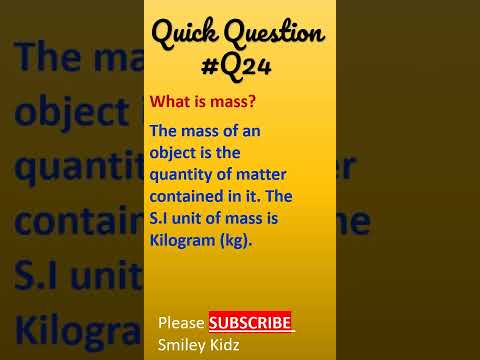 What is mass? #shorts #ytshorts