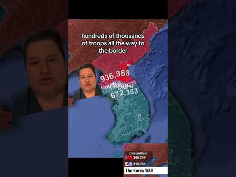 KOREAN WAR MAP EXPLAINED #history #map #korea #korean #koreanwar