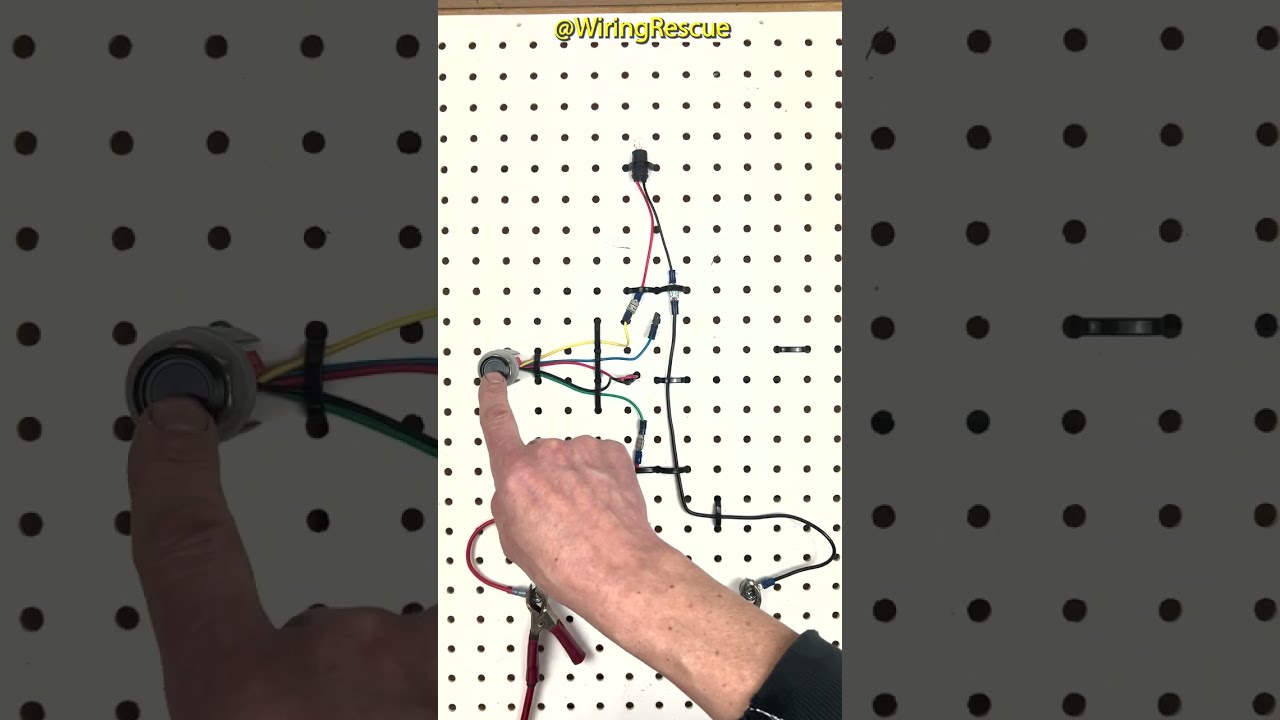 How to Wire a 5 Pin Apiele Halo Push Button Switch With AND Without a Relay.