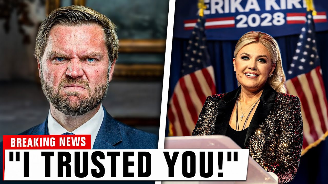 JD Vance Reportedly Erupts After Alleged Betrayal by Erika Kirk as 2028 ...