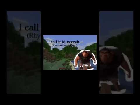 Rhymes with Grug #meme #grug #minecraft #shorts