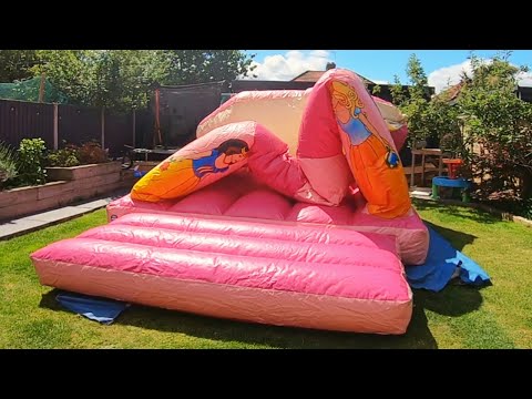 Setting Up a 12x12 Princess Castle – With Help from Alfie the Dog! 🏰🐶