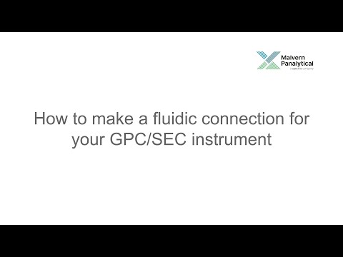 How to make a fluidic connection for your GPC/SEC system