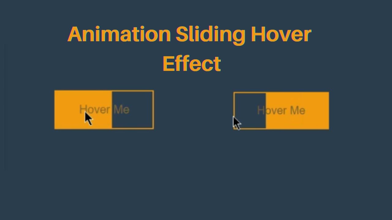 CSS Button Hover Slide Effect | Animated Sliding Hover Effect | Pure HTML CSS