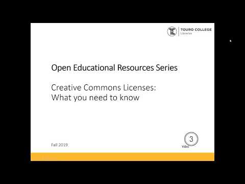 OER Series, Part III: Creative Commons Licenses