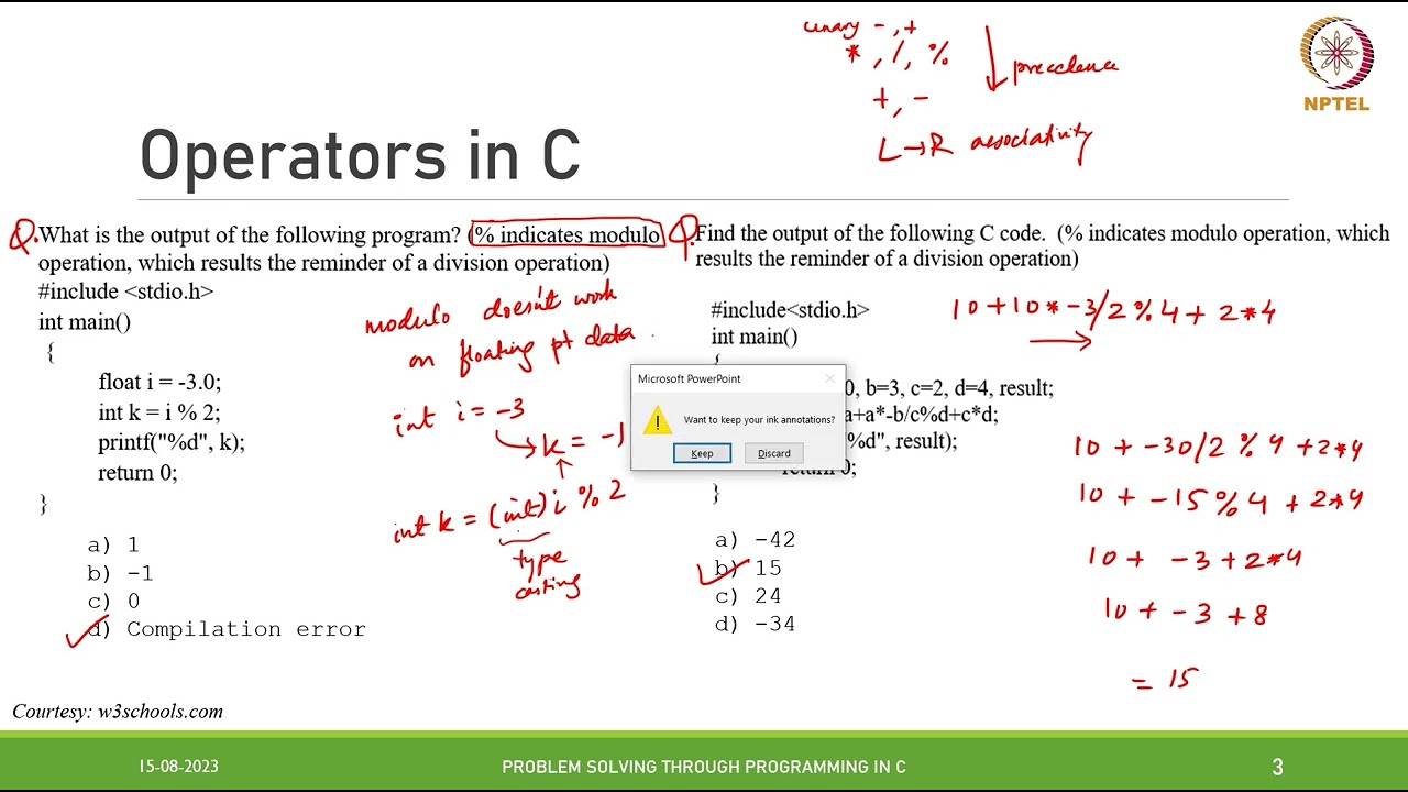 Problem Solving through Programming in C: Problem solving session 3