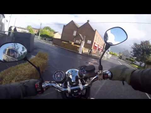 Classic motorcycle lap on 1973 T150V Triumph Trident (845cc) ... Dunboyne 2016.