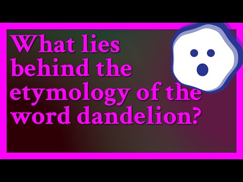 'Dandelion' is, as you correctly pointed out, from the French, 'dent-de-lioun'. Etymonline shows:...