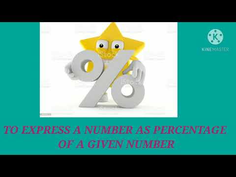 Express a number as a percentage of given number