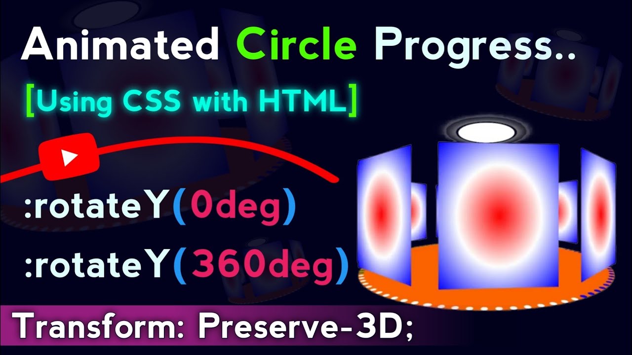 How to make animated circle by CSS & HTML Coding | #ccc #html #python #mktechnologygyan