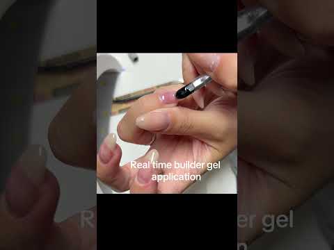 Real time builder gel application
