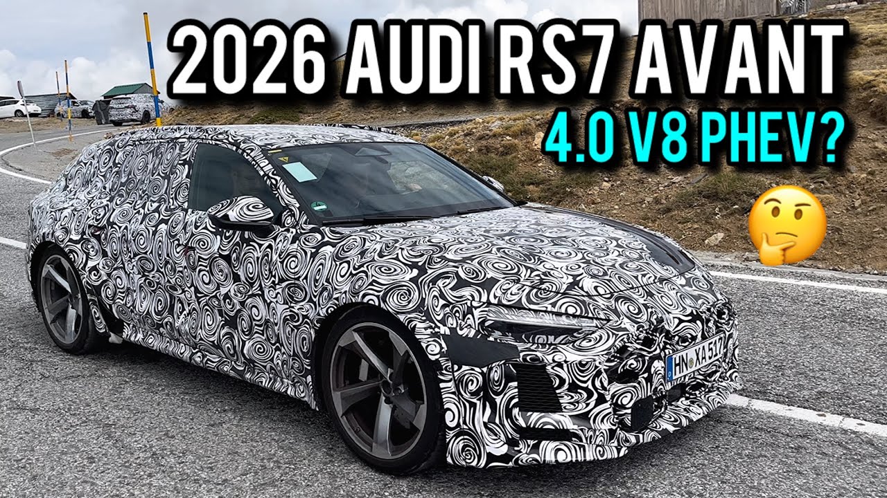 2026 Audi RS 7 Avant Spied Making V8 Noises During High-Altitude ...