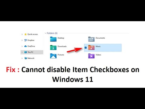 Fix Cannot disable Item Checkboxes on Windows 11