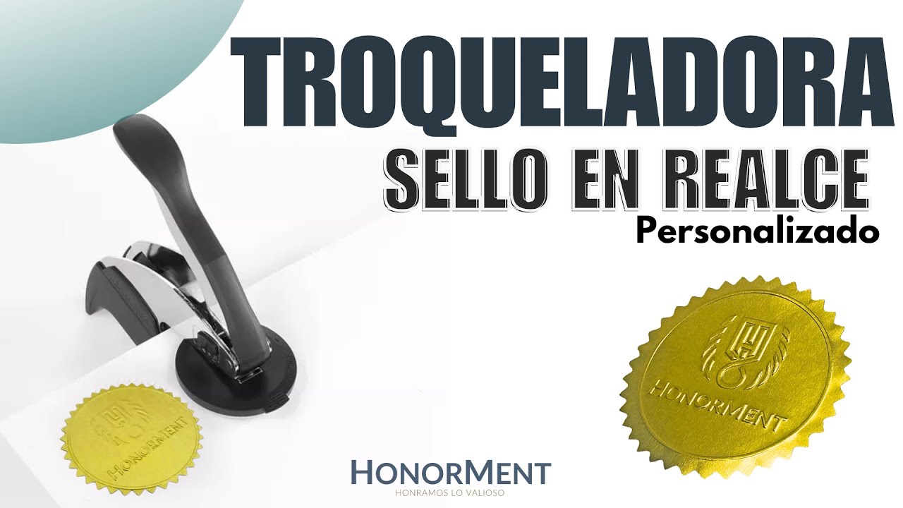 TROQUELADORA | SELLO EN REALCE PERSONALIZADA