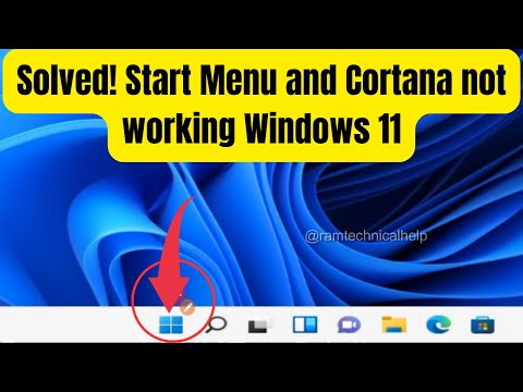Solved! Start Menu and Cortana not working Windows 11 || how to solve critical error in windows 11