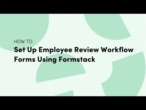 Set Up Employee Review Workflow Forms Using Formstack