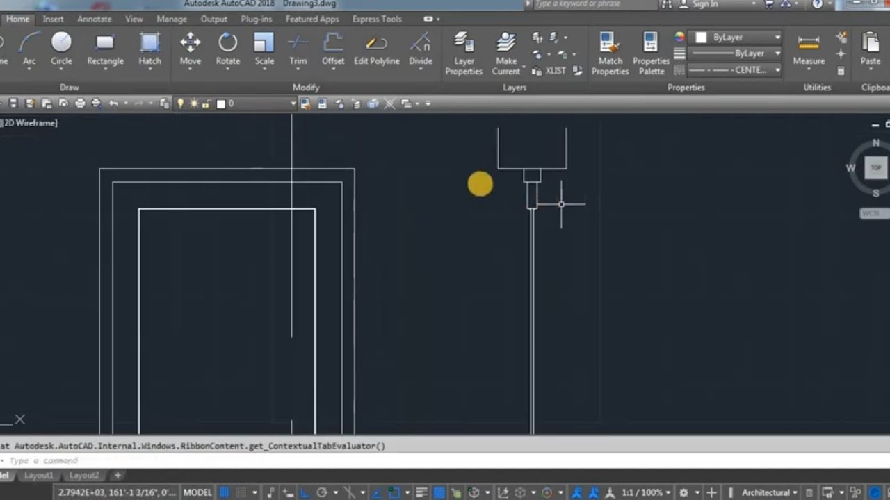 How to Draw Door Elevation and Sectional Elevation in AutoCAD #autocad