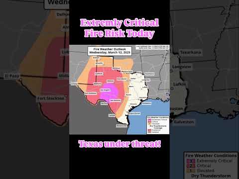 Fire weather is going to be active in texas today! #weather