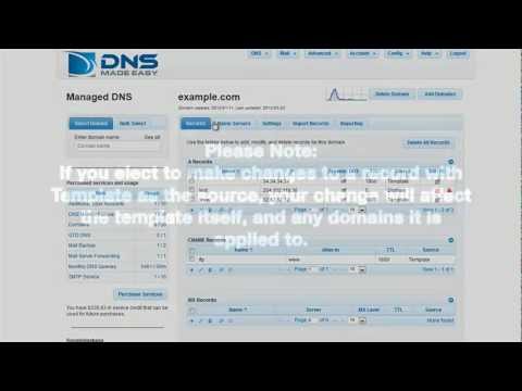 Working With Templates: DNS Made Easy Tutorials