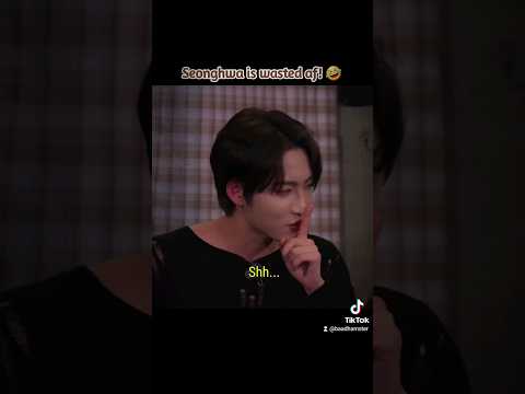 SeongHwa's drunk "Shhh" now lives forever rent-free in my head. #Seonghwa #Wanteez #DrunkTeez