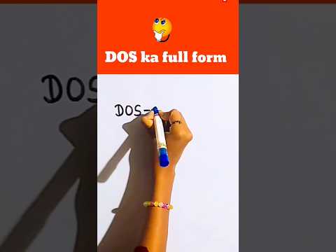 DOS Full Formπ― || Full form of DOS #trending #shotrs