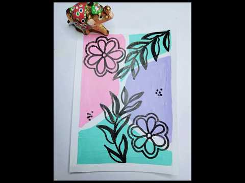 Easy painting ideas for beginners🎨🖌️ #trending #art #painting #doodle #drawing #youtubeshorts