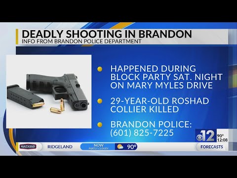 Man dies after being shot at Brandon block party