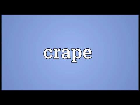 Crape Meaning