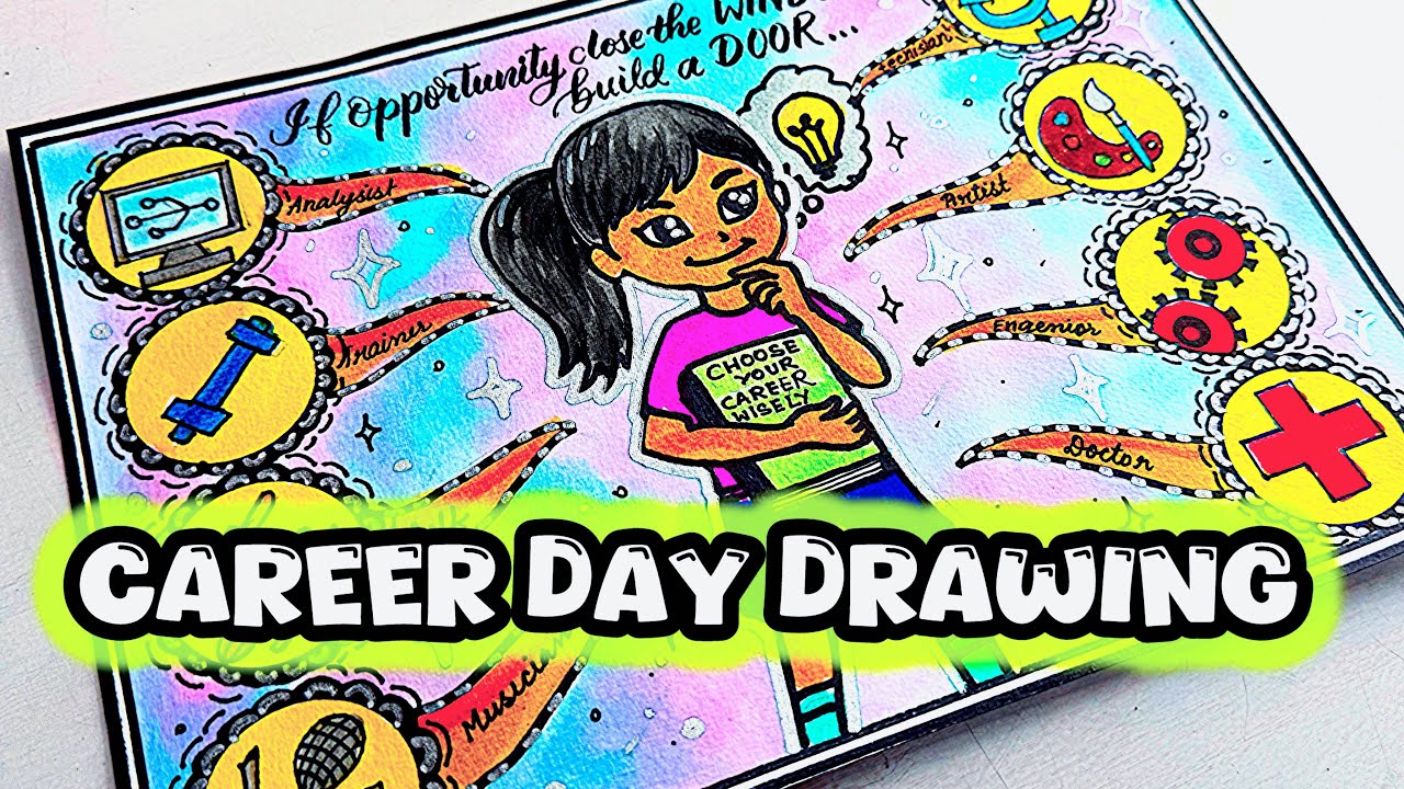 Career Day Drawing | Easy Drawing for Career Day | Career Day Sketch