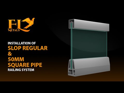 How to install Slop Regular System | Fly Metals #Aluminum #Railing