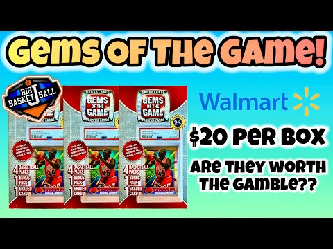 *GEMS OF THE GAME!* Walmart Basketball Repack Break x3! $20 Per Box - 1 Graded Card + 5 Packs!