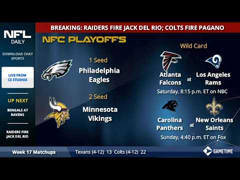 NFL Playoff Picture, Schedule, Matchups, Dates And Times For AFC And NFC In 2018