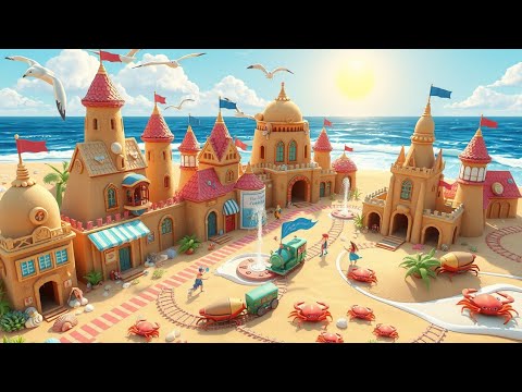 Sandcastle Magical City | Magical Rhyming Story at the Beach | 3D Cartoon for Kids |Kids Poem Wisdom