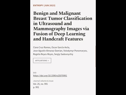 Benign and Malignant Breast Tumor Classification in Ultrasound and Mammography Images... | RTCL.TV