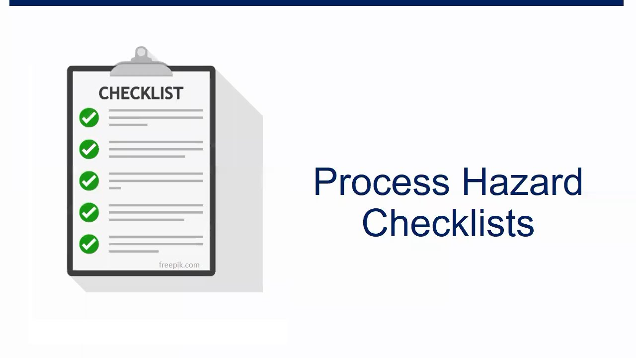 Hazard Identification 2: Process Hazard Checklist