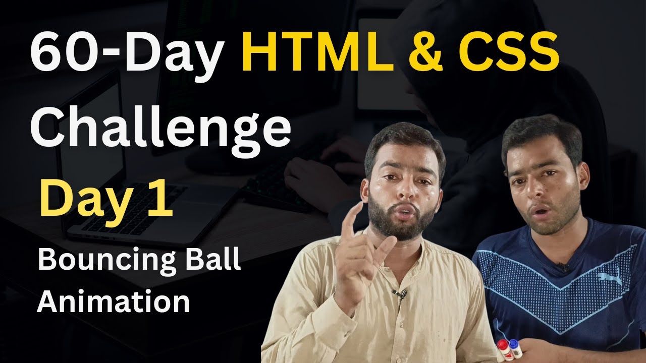 Bouncing Ball CSS Animation | HTML & CSS Projects (Day 1/60)