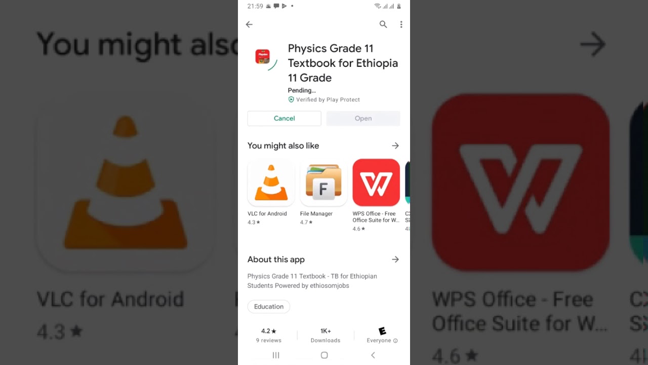 How to Download and Install Ethiopian Grade 11 Textbook Apps