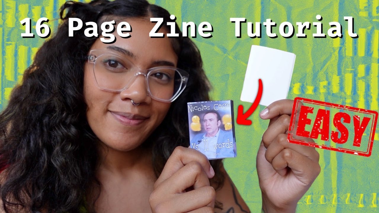 Make a TINY 16 Page Zine (template included!)