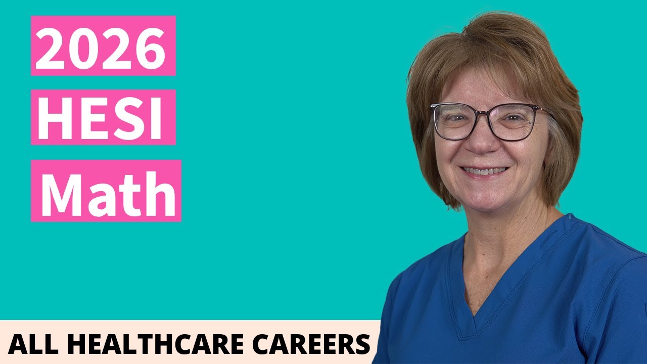 HESI A2 Math Practice Test 2026 | 20 Questions with Step-by-Step Solutions