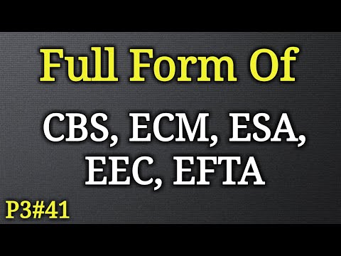 Full Form of CBS, ECM, ESA, EEC, EFTA | Full Form GK in Hindi | Mahipal Rajput