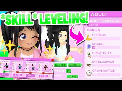How to *SKILL LEVEL UP* NPC JOBS in CLUB ROBLOX | FULL GUIDE TUTORIAL