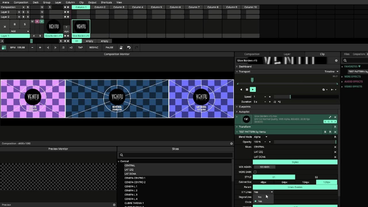 Test Pattern by Ventu v1.5 - Plugin Resolume