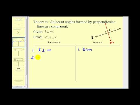Proof: Adjacent Angles Formed by Perpendicular Lines are Congruent ...